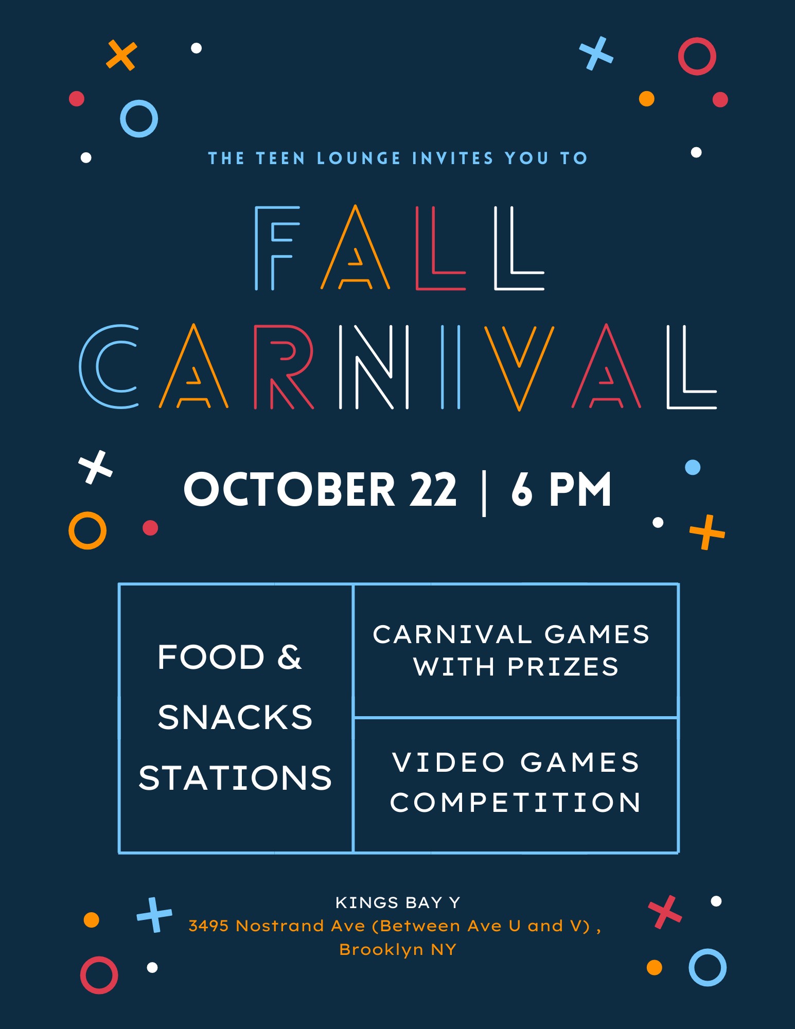 Teen Lounge - Fall Carnival - Kings Bay Y