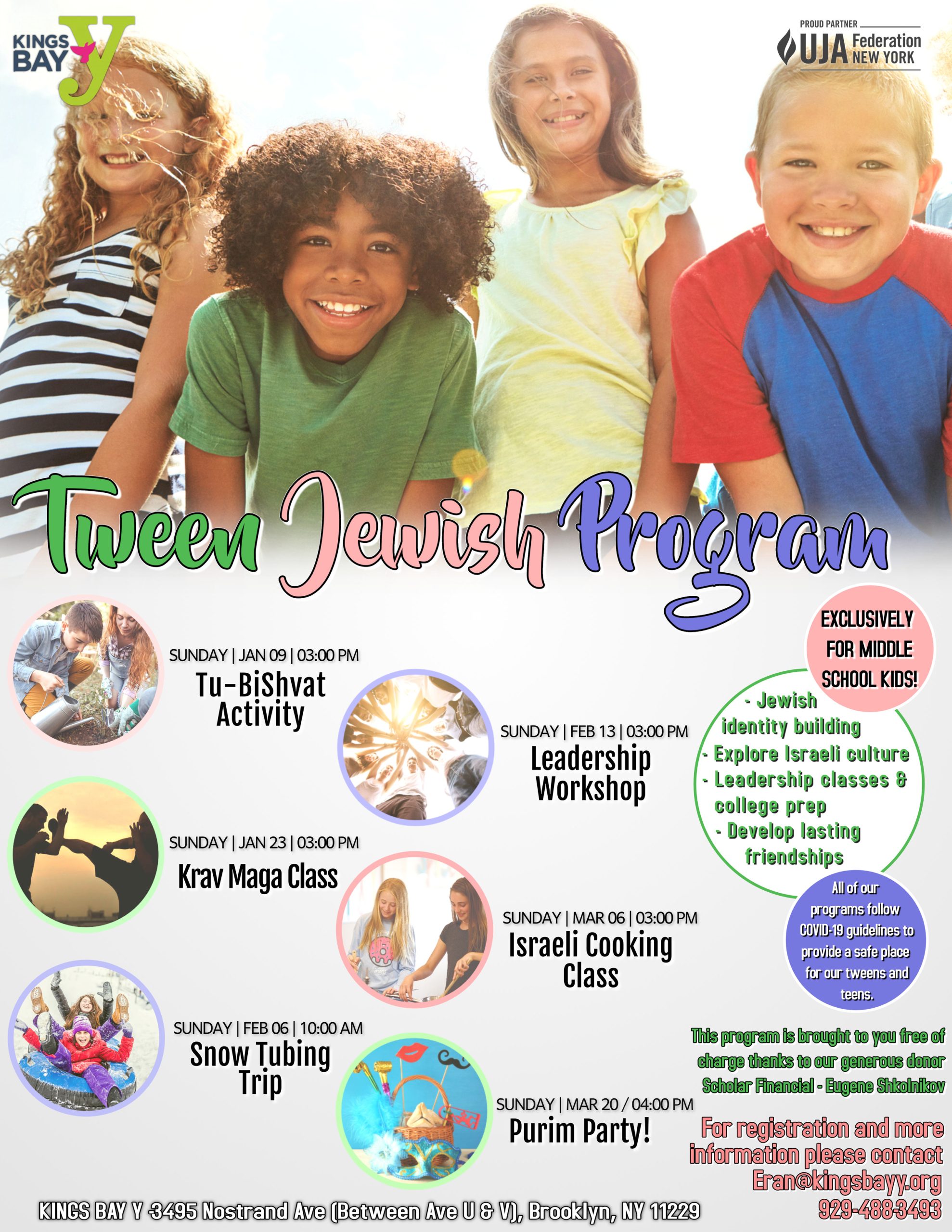 Tween Jewish Program Tu-BiShvat Activity - Kings Bay Y