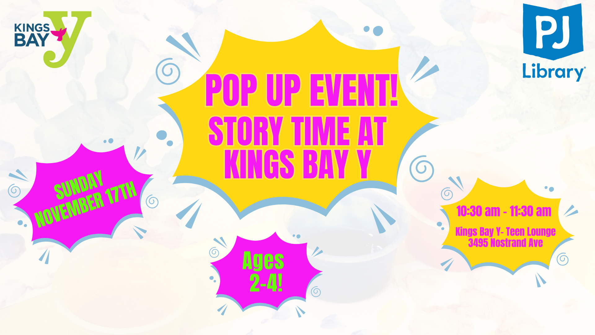 Pop Up Story Time at Kings Bay Y! - Kings Bay Y