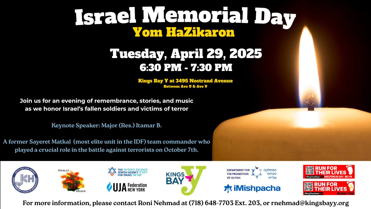 Israel Memorial Day - Yom HaZikaron - Kings Bay Y